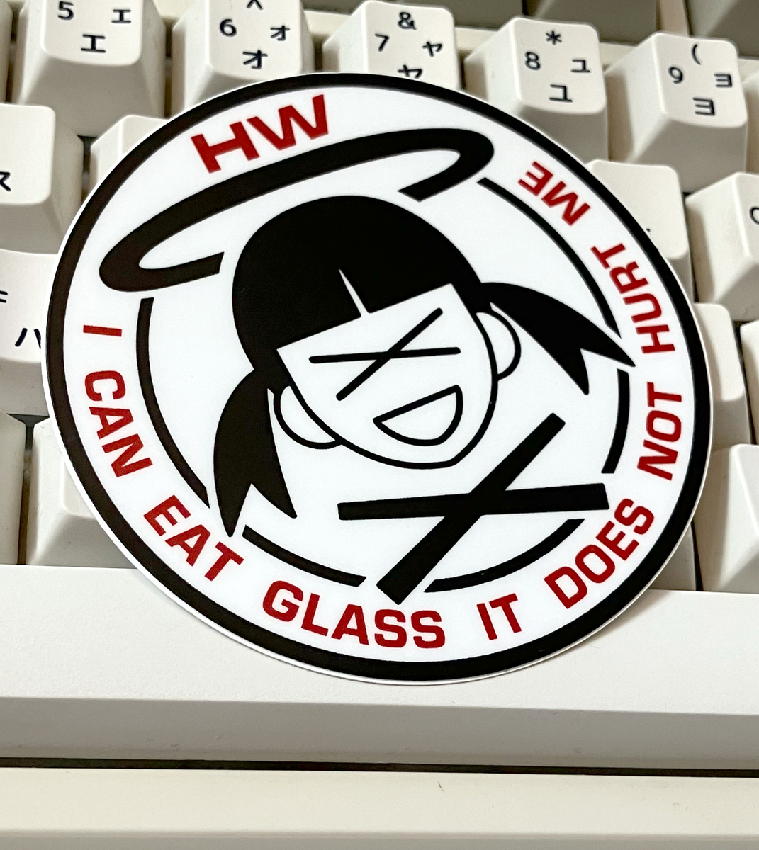 I Can Eat Glass - Sticker – Hitsuji Goods