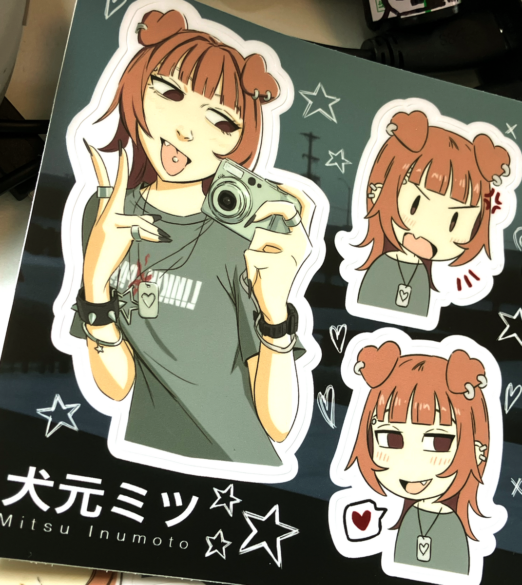 Mitsu Inumoto - Sticker Sheet – Hitsuji Goods