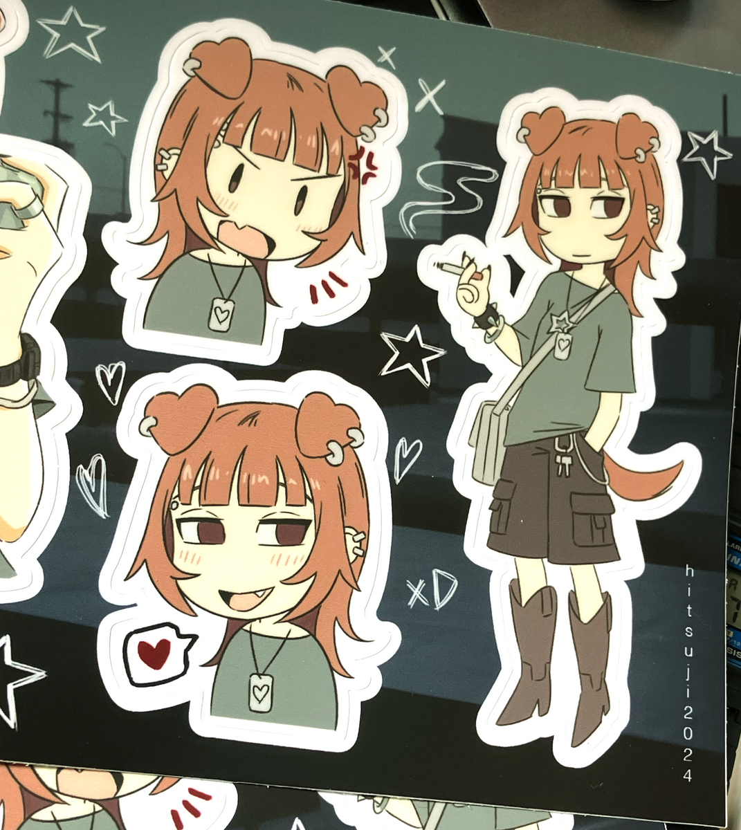 Mitsu Inumoto - Sticker Sheet – Hitsuji Goods