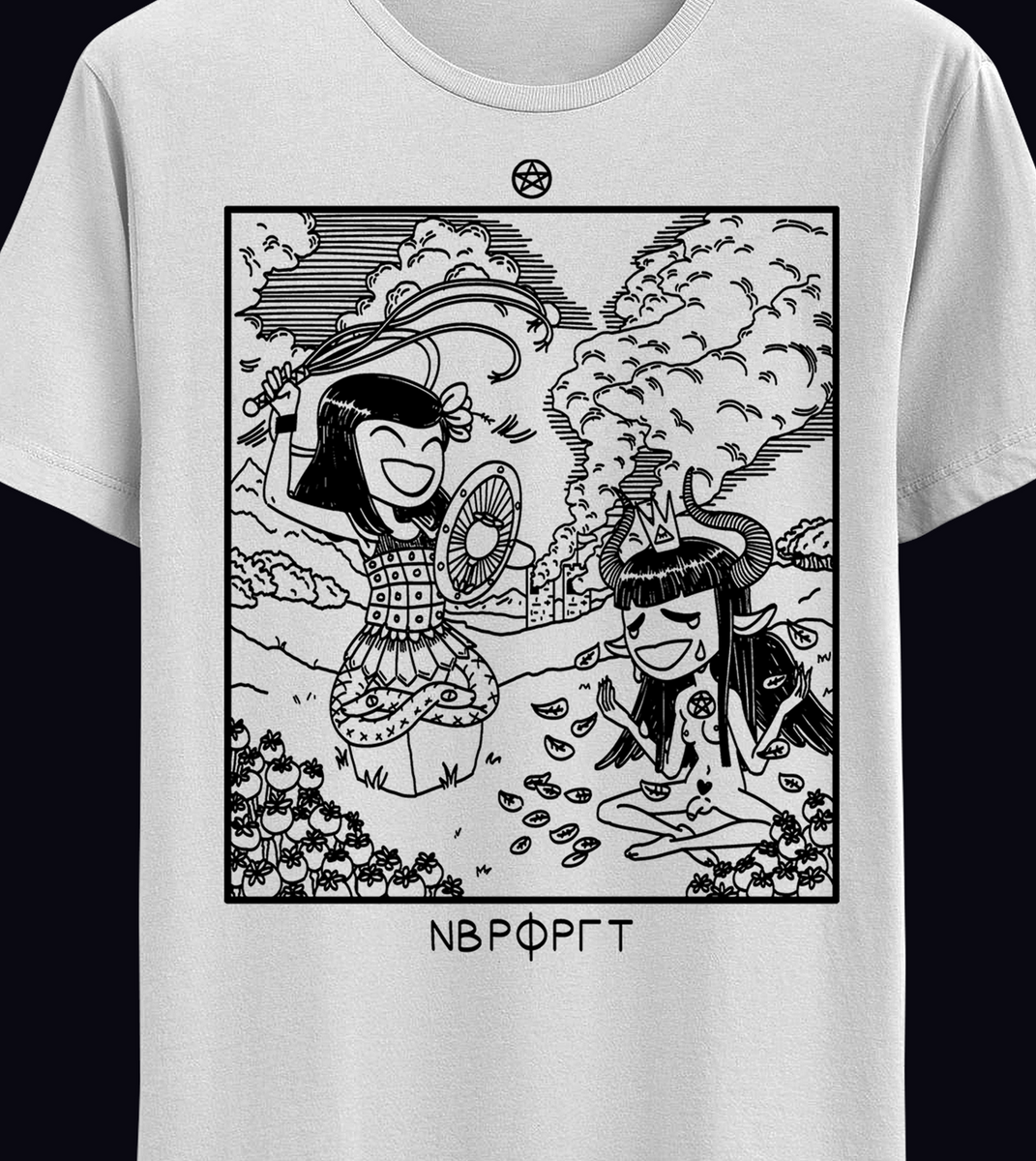 Baphomet Shirt - White – Hitsuji Goods